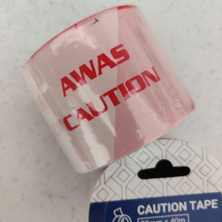 1 Roll 70mm x 40m Awas Caution Tape Tali SOP Public | Shopee Malaysia