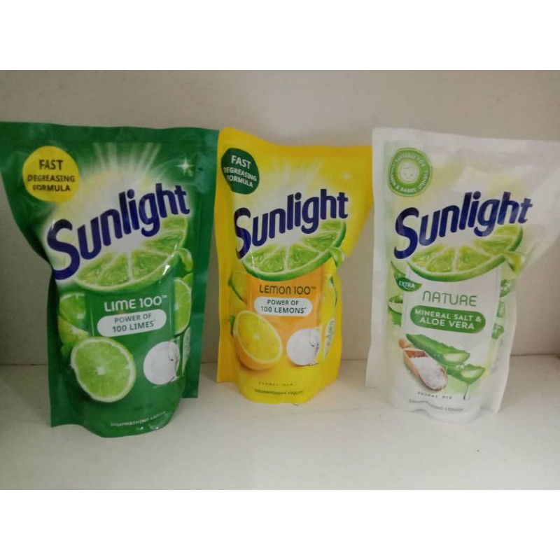 Sunlight Dishwash Liquid Refill (Lime, Lemon, Extra Nature) 700ml ...