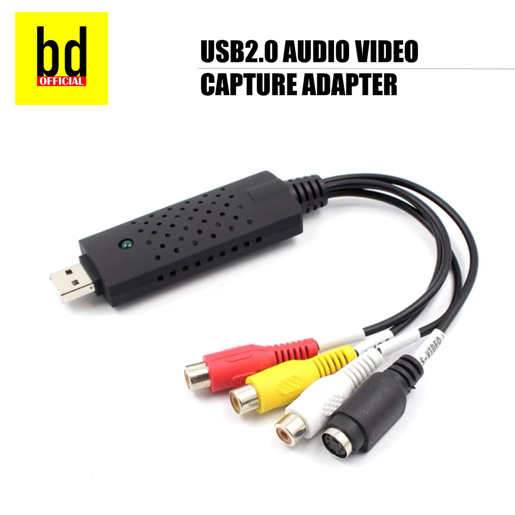 Video Capture Card Device USB2.0 Adapter AV Composite RCA Audio Grabber ...