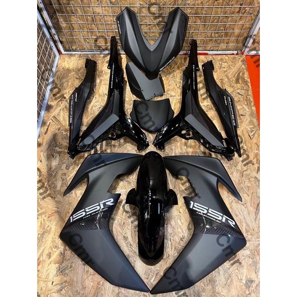 HLD Cover Set Sniper Y16ZR Matt Black/Shining Black | Shopee Malaysia