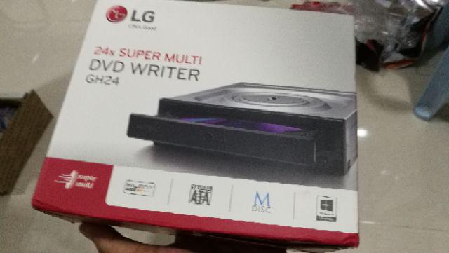 LG 24x Super Multi DVD Writer M-Disc Windows Mac Internal GH24 (Black ...