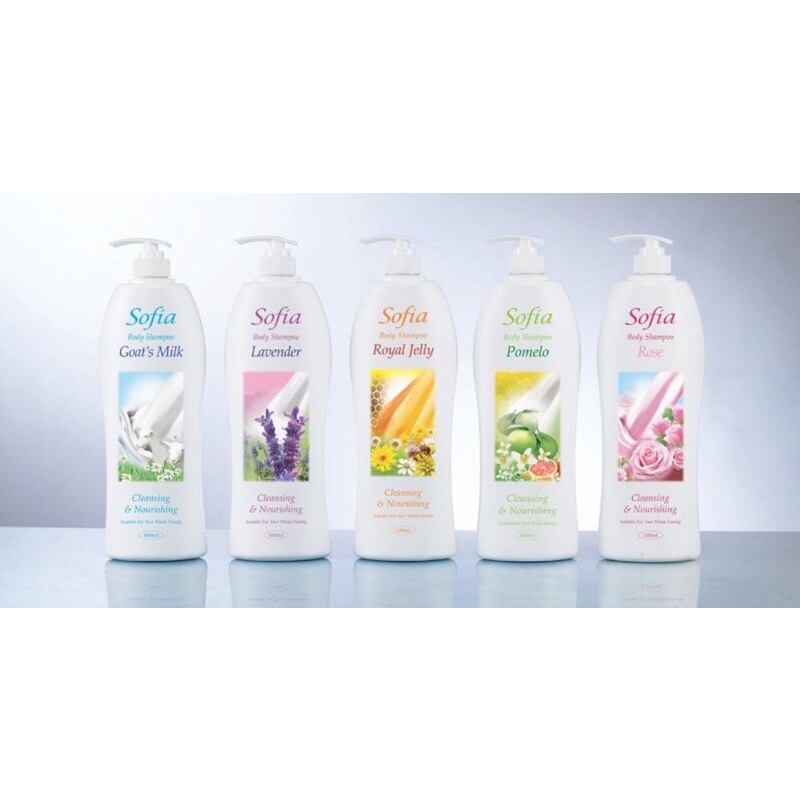 SOFIA BODY SHAMPOO GOAT MILK/LAVENDER/POMELO/ROSE/ROYAL JELLY 1000ML ...