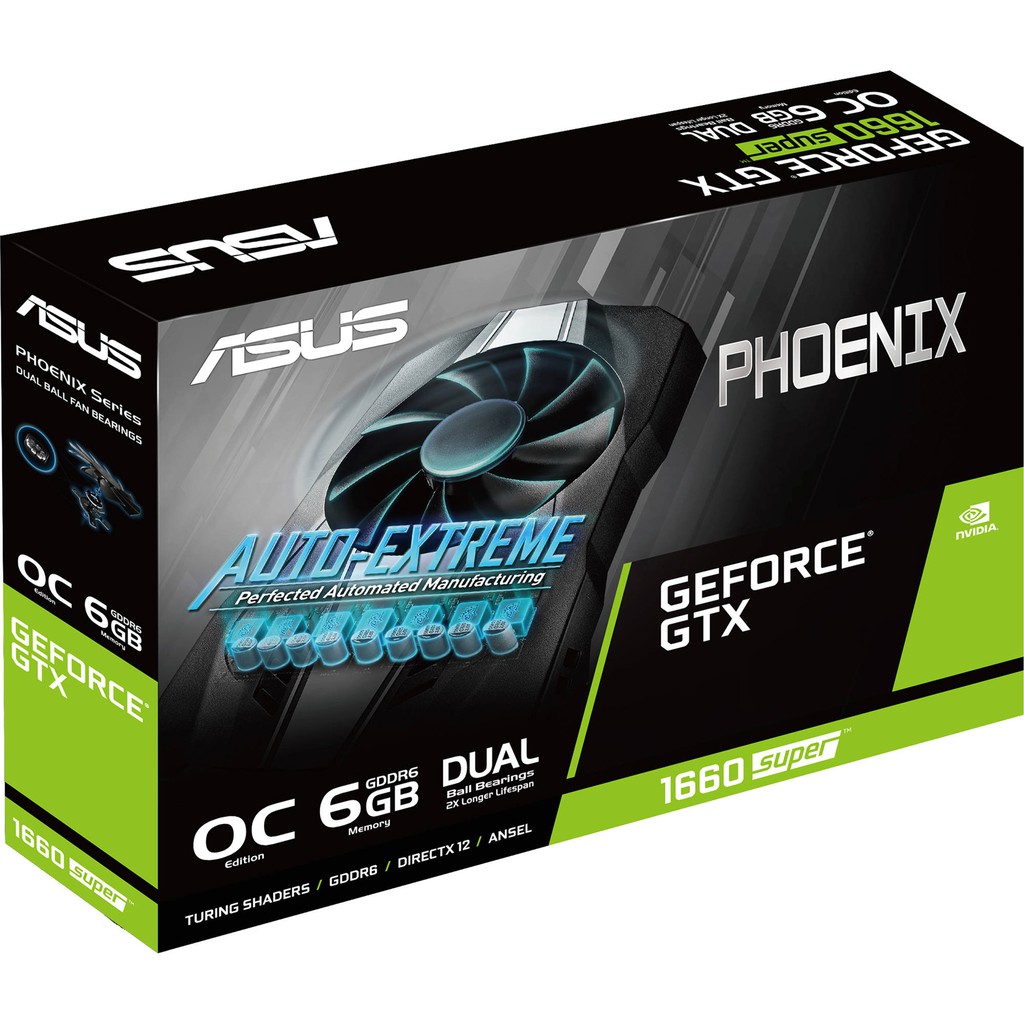 ASUS GTX 1660 Super OC 6GB GDDR6 PH-GTX1660S-O6G | Shopee Malaysia
