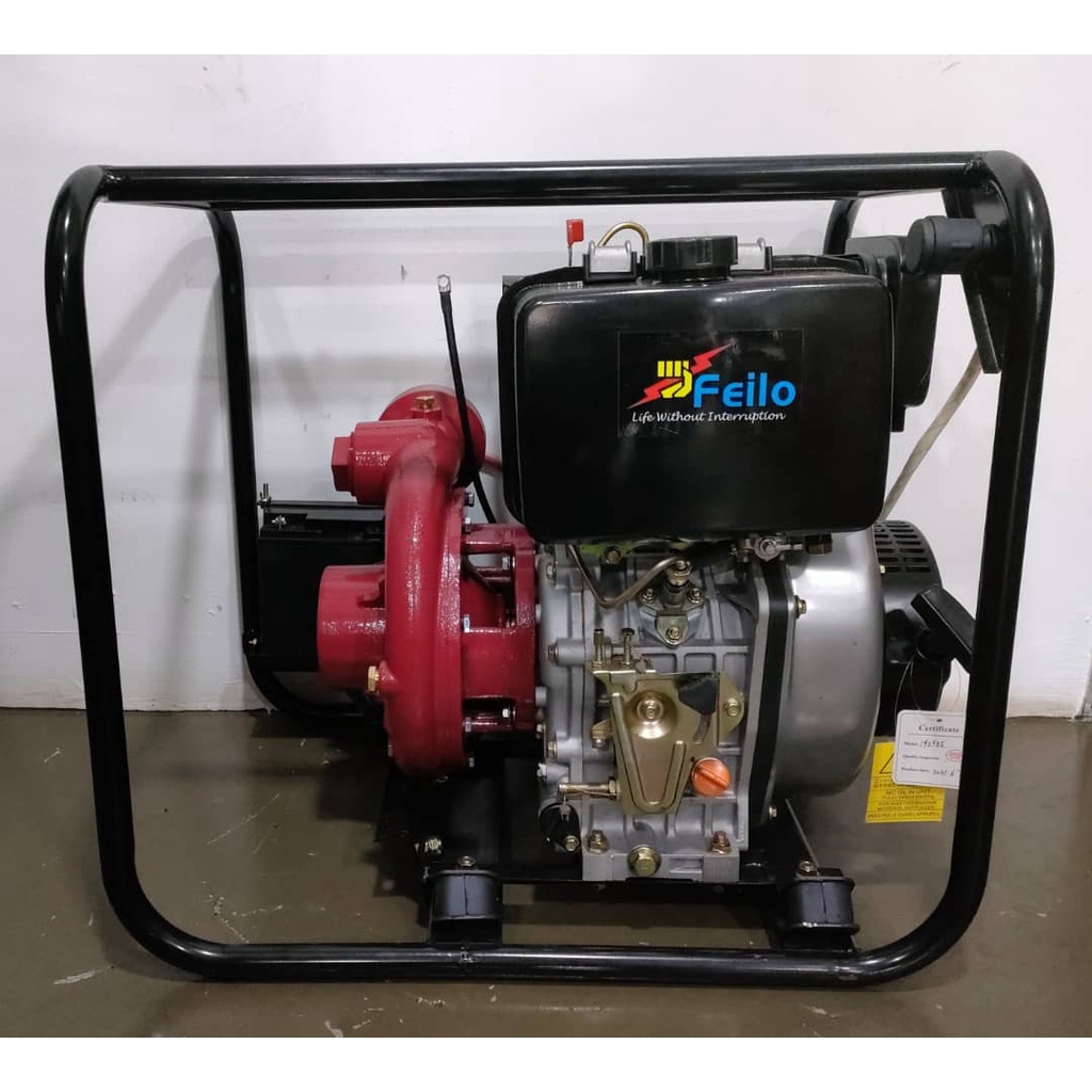 Diesel FEILO Water Pump High Head SIPUT Pump 3inch (Electric Start ...