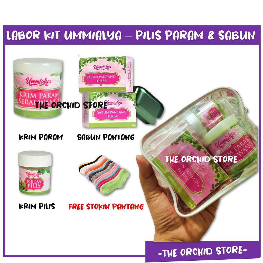 UMMIALYA LABOR KIT SET PANTANG BAJET - PILIS, PARAM, SABUN PANTANG ...