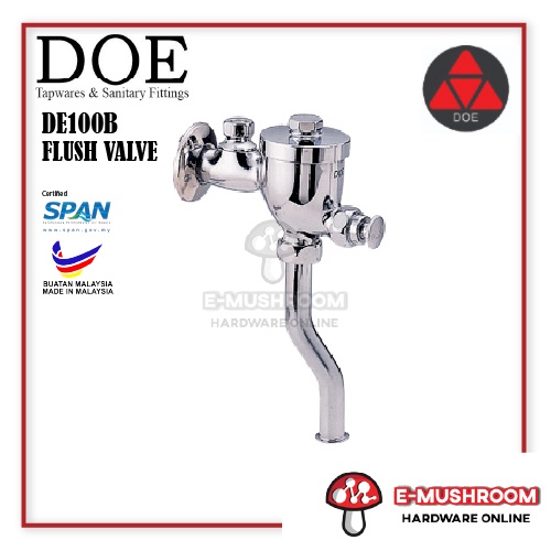 Doe DE100B Urinal Flush Valve - Bend Pipe | Shopee Malaysia