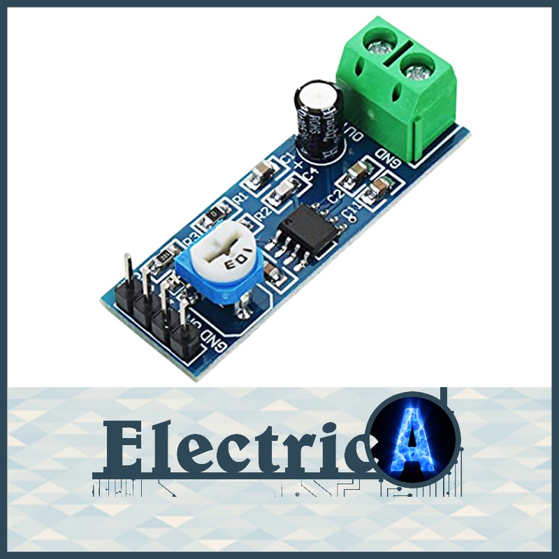 Audio Amplifier LM386 Module Amp Board 200 Times 5V to 12V Adjustable ...