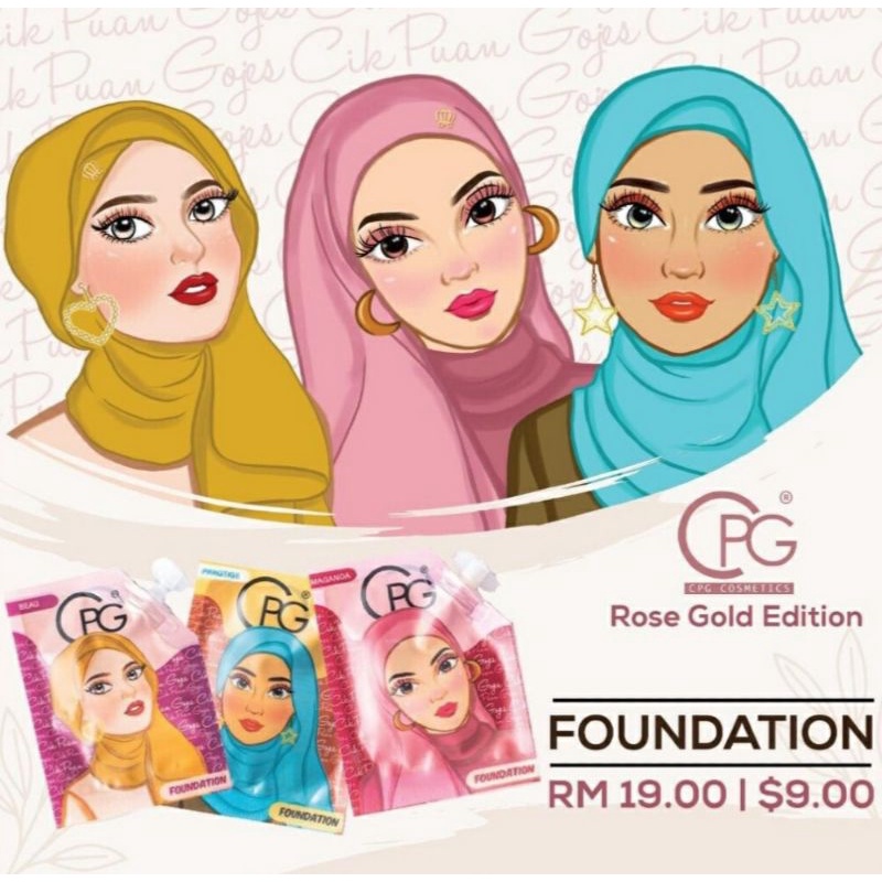 CPG Foundation / CPG FD / CPG Liquid Foundation / New Rose Gold Edition ...