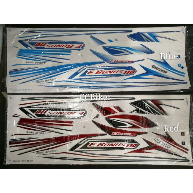 SYM E-Bonus 110 Ebonus (2) Body Sticker | Shopee Malaysia