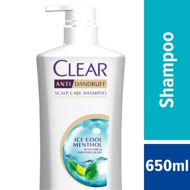 Clear Ice Cool Menthol Anti-Dandruff Shampoo 650ml | Shopee Malaysia