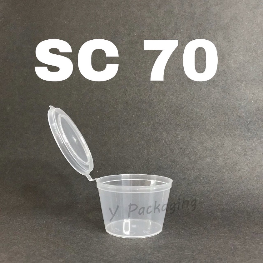 SC70 Disposable Plastic Sauce Container 70ml / Bekas Sos 50pcs【Ready ...