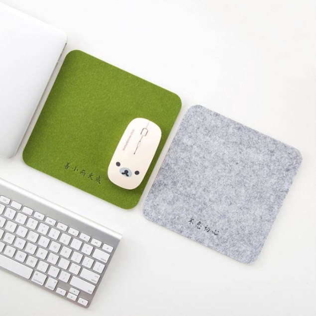 Creative Pure Color Felt Mouse Pad Multi Color Literature and Art Fresh ...