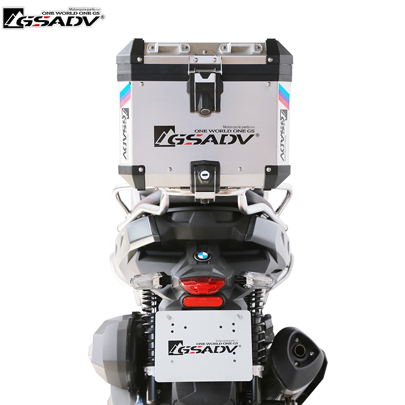 GSADV BMW C400X Motorcycle Top Box Aluminium With Stainless Steel Rack ...