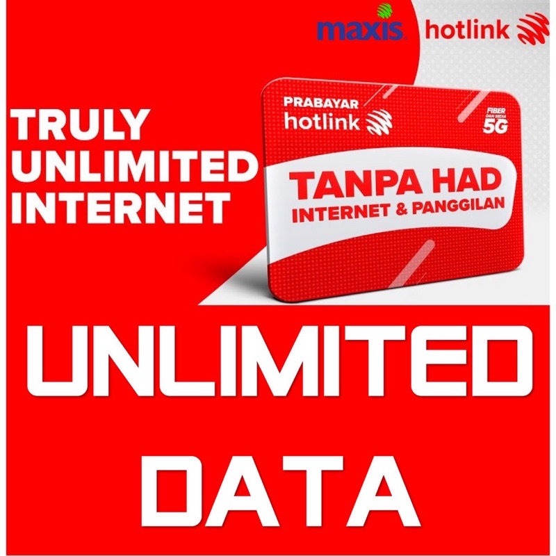 Hotlink Maxis Simcard Prepaid Unlimited Number Baru Cantik Kekal My
