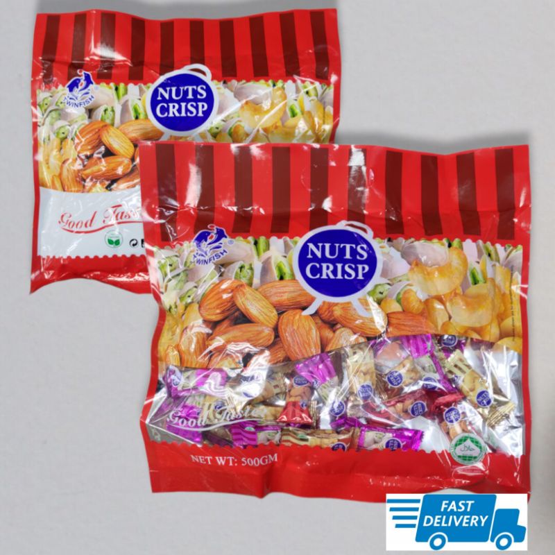 NUTS CRISP PEANUT CANDY - 500g ( TWINFISH / SANWA ) | Shopee Malaysia