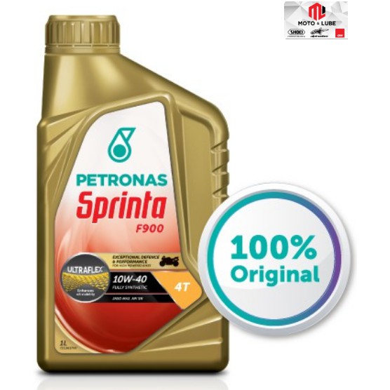 PETRONAS Sprinta F900 10W-40 Fully Synthetic API SN JASO MA2 1L ...
