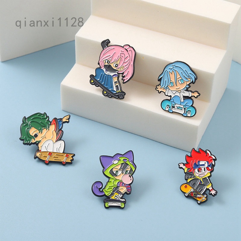 Anime SK8 the Infinity Pin Badges Metal Brooch Langa Hasegawa Cosplay ...