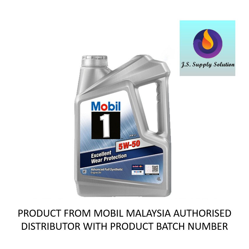 Mobil 1 Fully Synthetic 5W50 API SP 4L Motor Oil | Shopee Malaysia