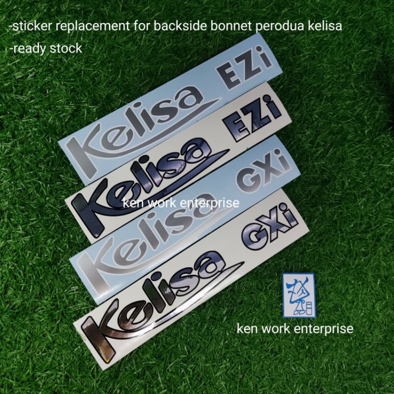 Sticker kelisa replacement sticker backside bonnet perodua kelisa ...