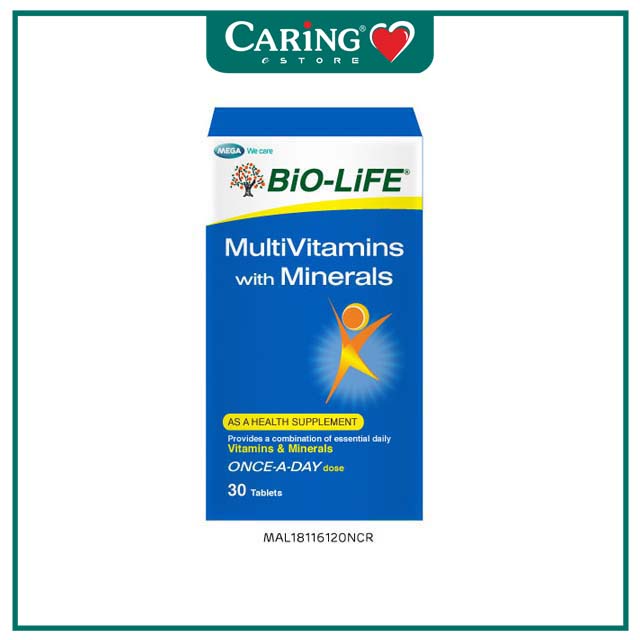 BIO-LIFE MULTIVITAMINS WITH MINERALS 30S | Shopee Malaysia