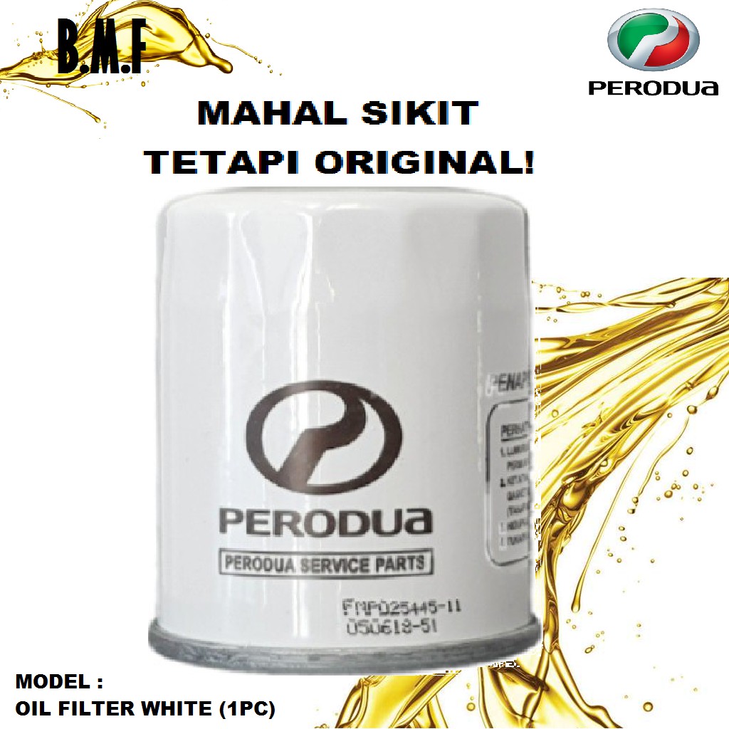 Original Perodua Oil Filter - Myvi / Alza / Viva / Kenari / kelisa ...