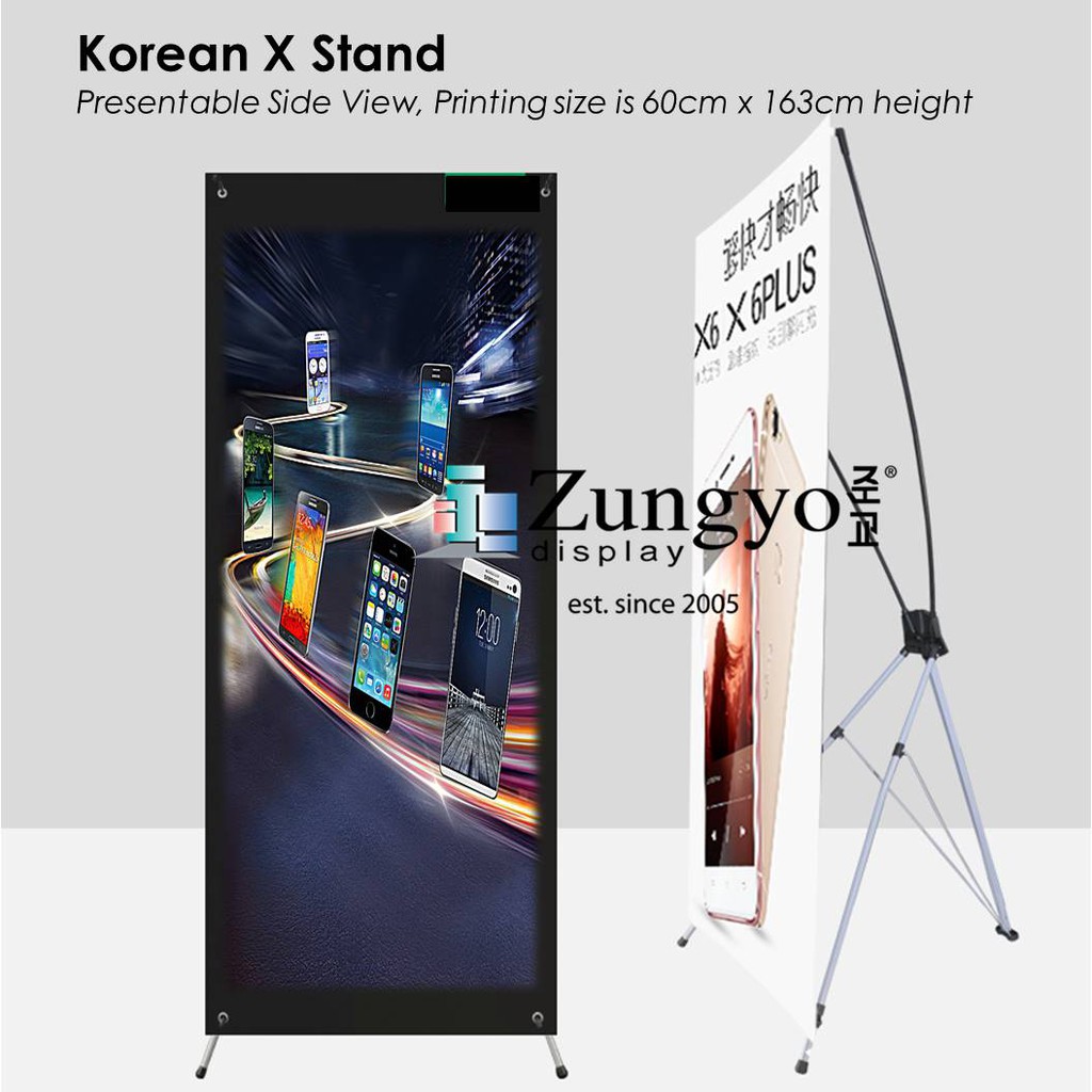 Banner Bunting Poster Foldable X Stand | Shopee Malaysia