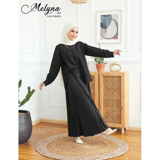 New! Nadra Palazzo + Melyna Blouse Set. Baju Outing. OOTD! | Shopee ...
