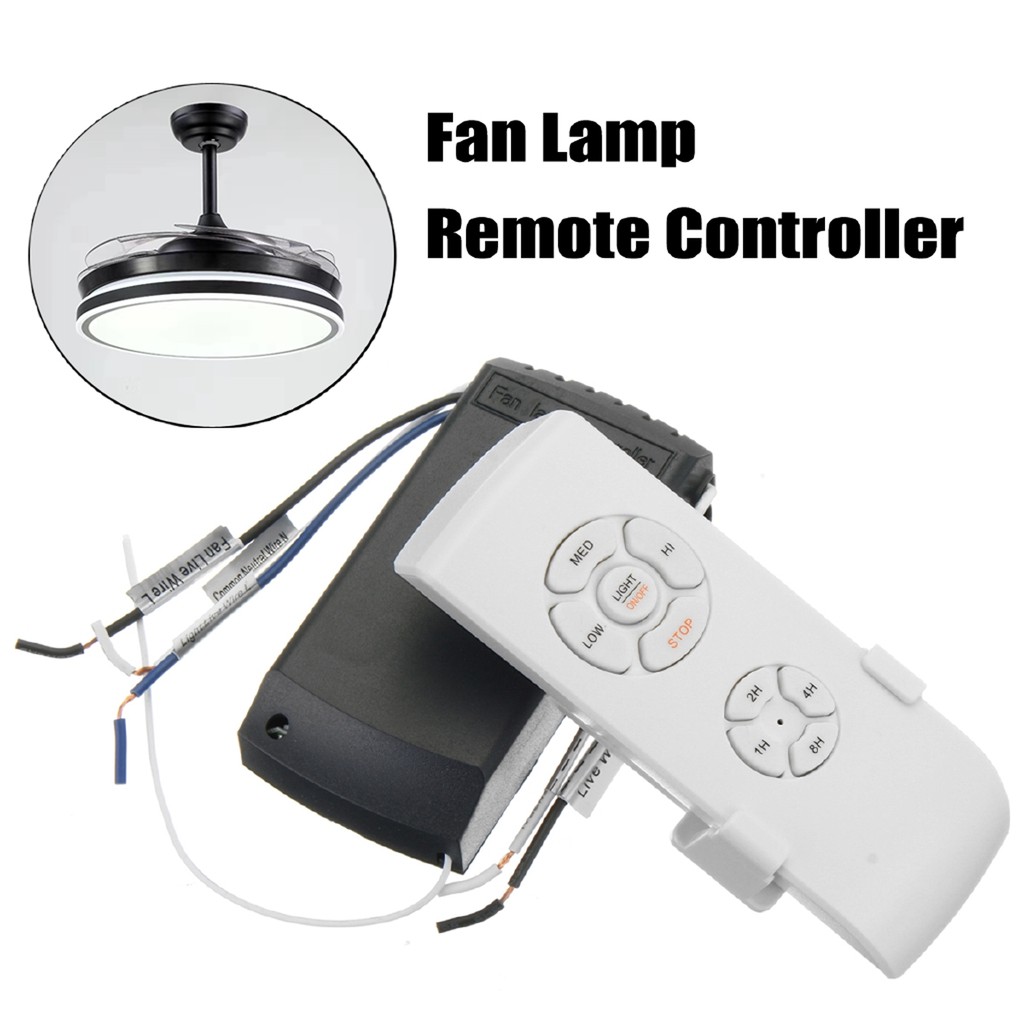 Ceiling Fan Light Lamp Remote Control Controller With Receiver 220-250V ...