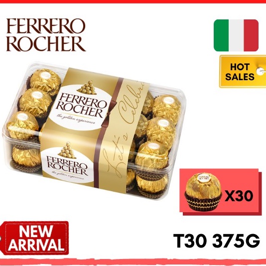 (Ready Stock!!) Ferrero Rocher Chocolate T30 375g (30 Biji) | Shopee ...