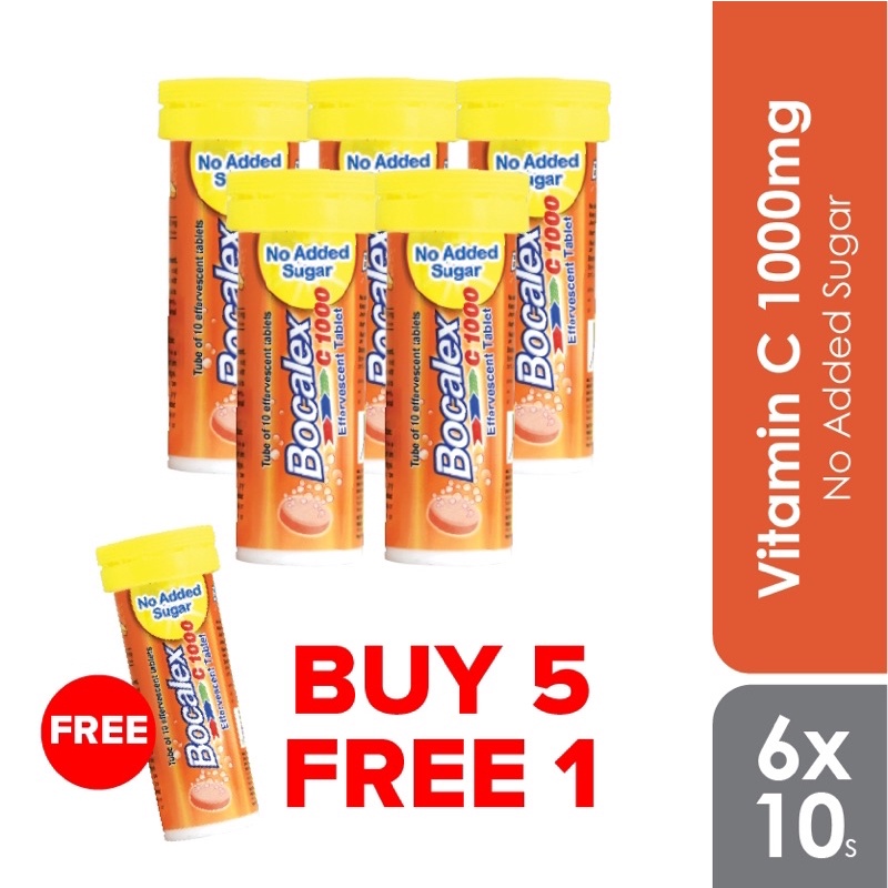 Bocalex C 1000mg 6 x 10’S - No Added Sugar Vitamin C | Shopee Malaysia