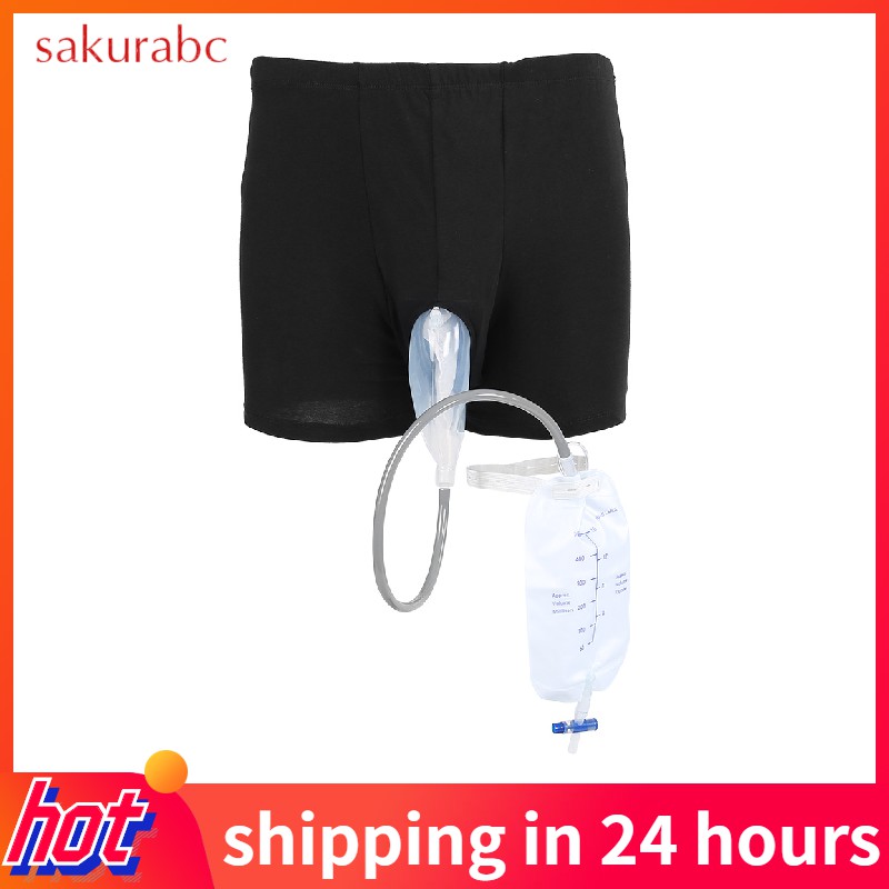 Sakurabc Reusable Male Urinal Bag Elder Silicone Urine Funnel Pee ...