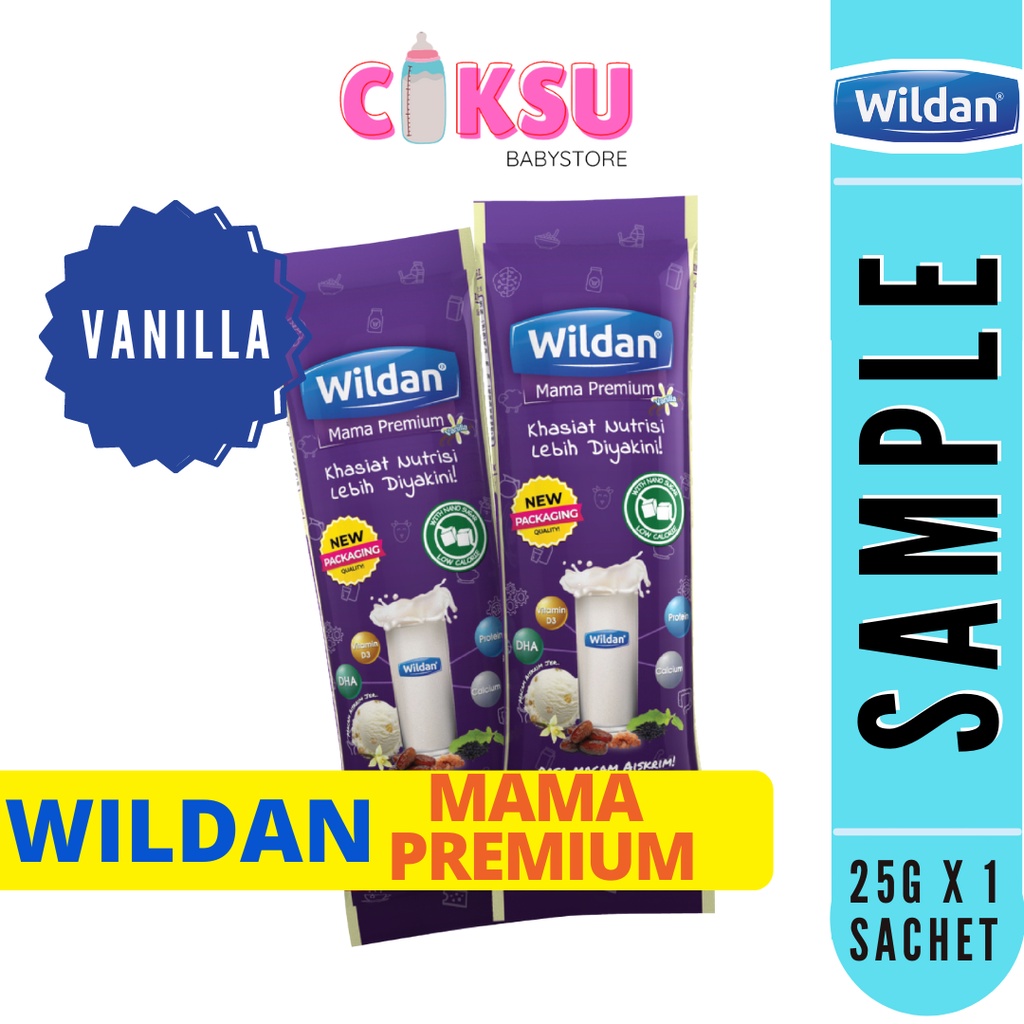 TESTER Wildan Mama Premium Vanilla 25g Sample Susu Kambing Ibu ...