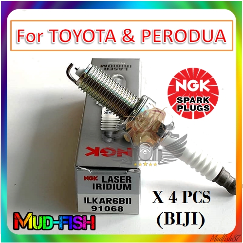Ngk laser iridium ilkar6b11 spark plug for toyota avanza, rush, sienta ...