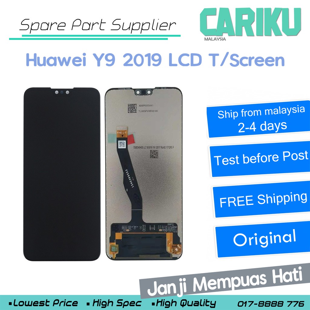 Huawei Y9 2019 Jkm Lx1 Lx2 Lx3 Original Lcd Touch Screen Replacement