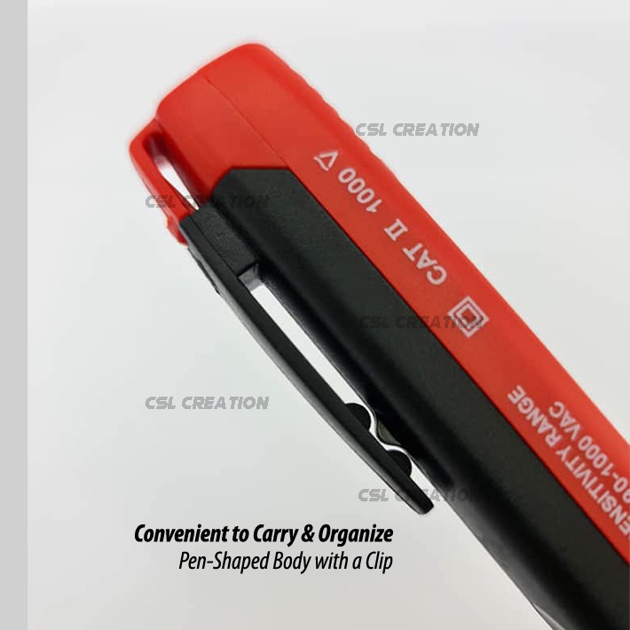 ANTON Test Pen Non Contact Voltage Led Light Buzzer Alarm 90-1000V Ac ...