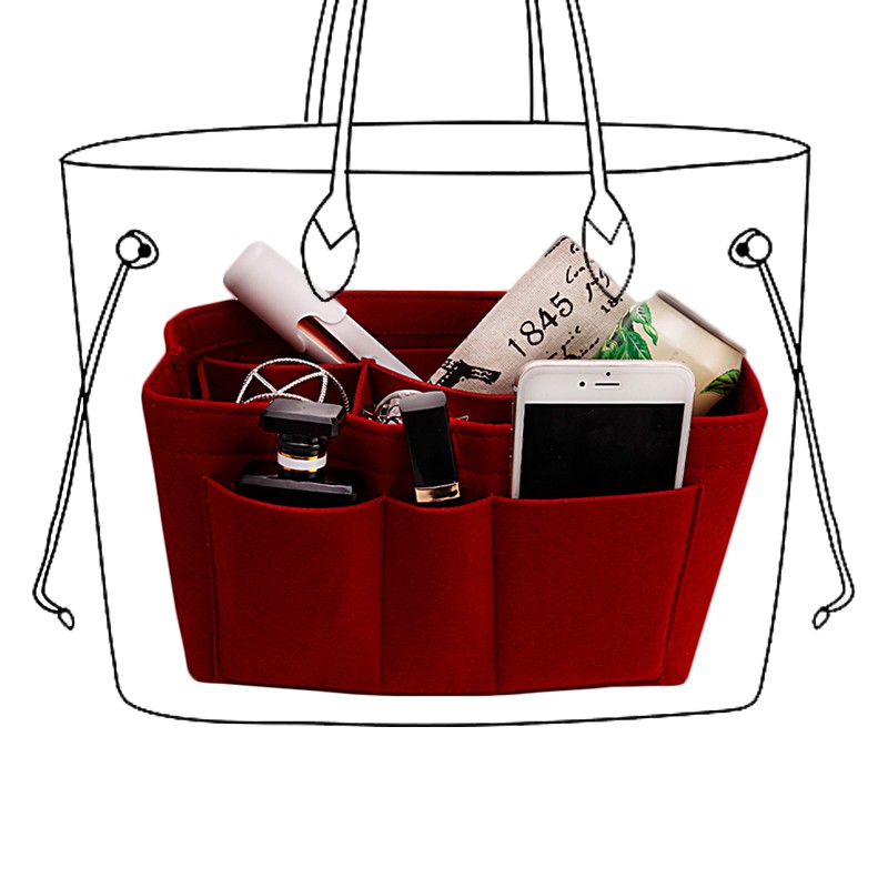 Purse Organizer Insert, Felt Bag Organizer with Tote Shaper, For Speedy ...