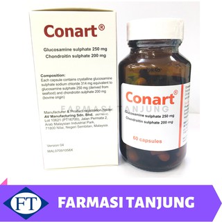 Glucosamine 250 MG + Chondroitin Sulphate 200 MG ( Conart ) | Shopee ...