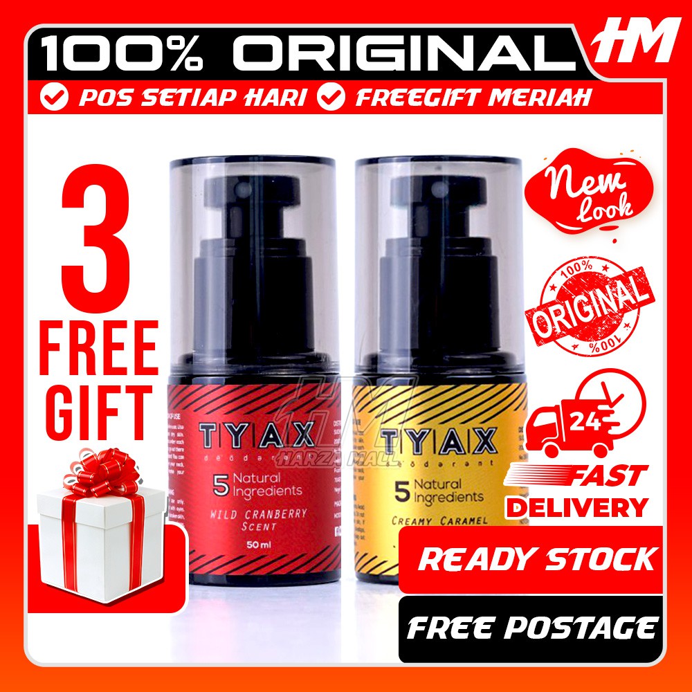 💥ORIGINAL HQ💥 TYAX DEODORANT UBAT KETIAK MASALAH BAU BADAN KETIAK WANGI ...