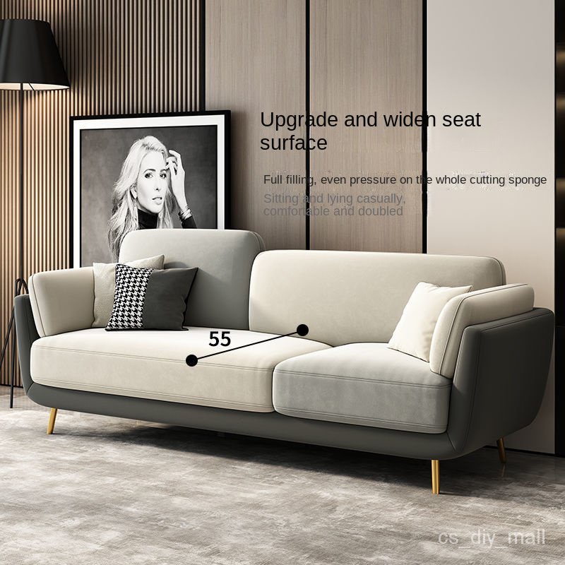 sofa set sofa leather sofa cover 3 seater sofa Italian Nordic small ...