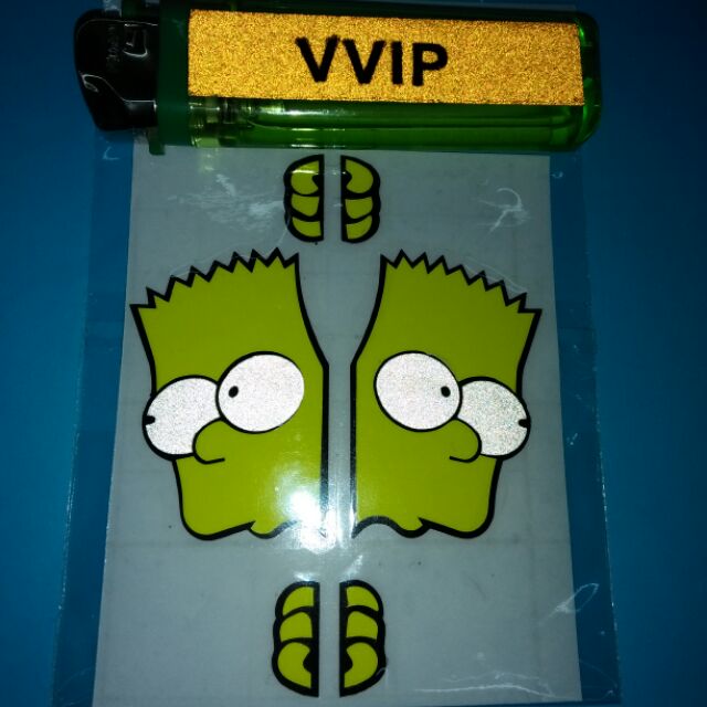 STIKER MOTOR KERETA THE SIMPSONS CUTTING STICKER | Shopee Malaysia