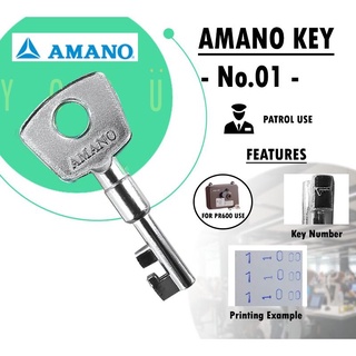 AMANO Station Keys No 16 - No 30 Guard Tour Key AMANO Guard Tour ...
