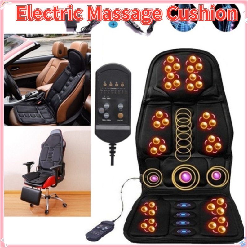 Wireless Electric Massage Pad Whole Body Heated Massage Chair Pad Car ...