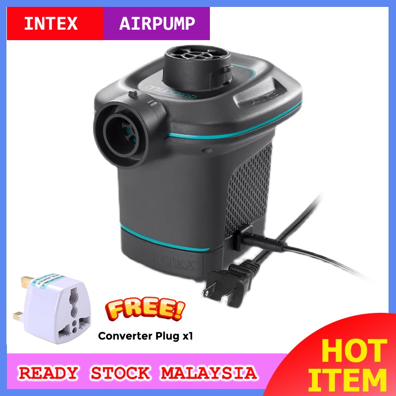 INTEX 66640 Quick Fill AC Electric Air Pump Inflatable Air Pump ...