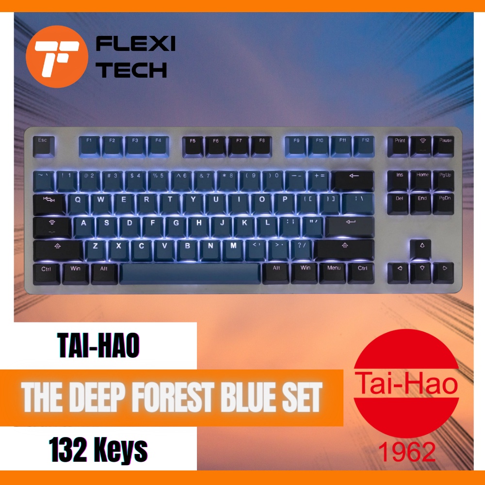 Flexi Tech TAI-HAO PBT Backlit 132 Keys Double Shot Keycaps Set The ...