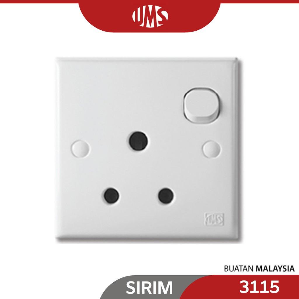 UMS 3 Series 15A Switched Socket Outlet (SIRIM) | Shopee Malaysia