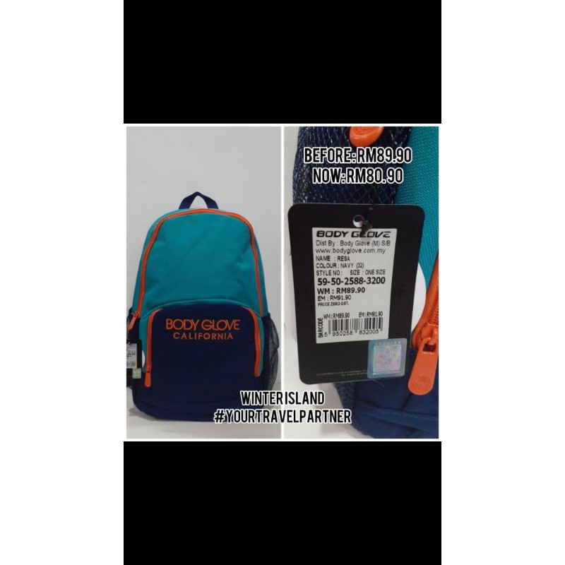 Original Body Glove Backpack | Shopee Malaysia