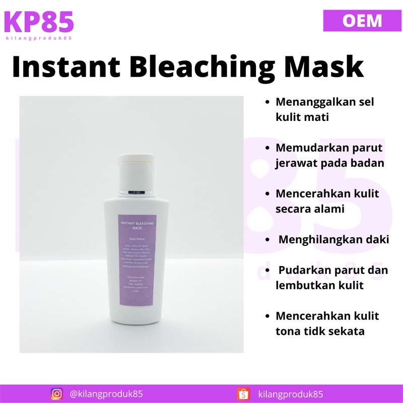Instant Bleaching Mask 100ml | Shopee Malaysia