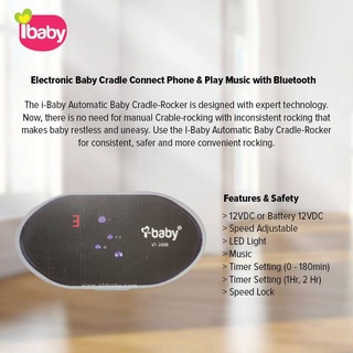Original iBaby Electric Cradle Golden Baby Machine Timer Mesin Buai ...
