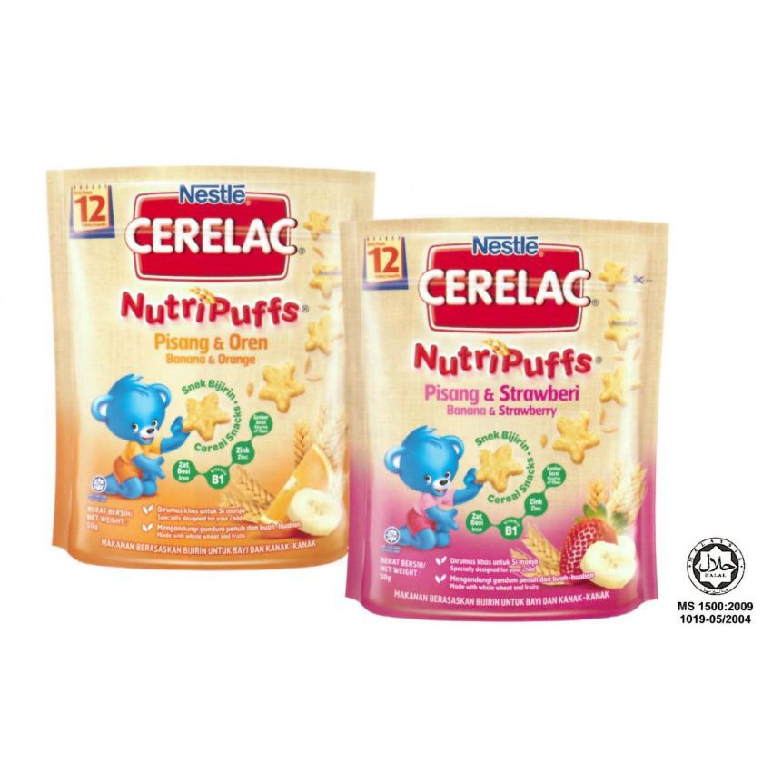 Nestle Cerelac Nutripuff Banana & Orange 50g | Shopee Malaysia