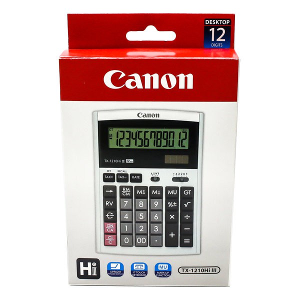 Canon 12 Digits Calculator TX-1210Hi III - 100% Original | Shopee Malaysia